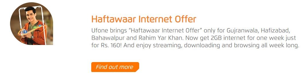 [NEW] UFONE Internet pACKAGES & Data Offers - Network Hub