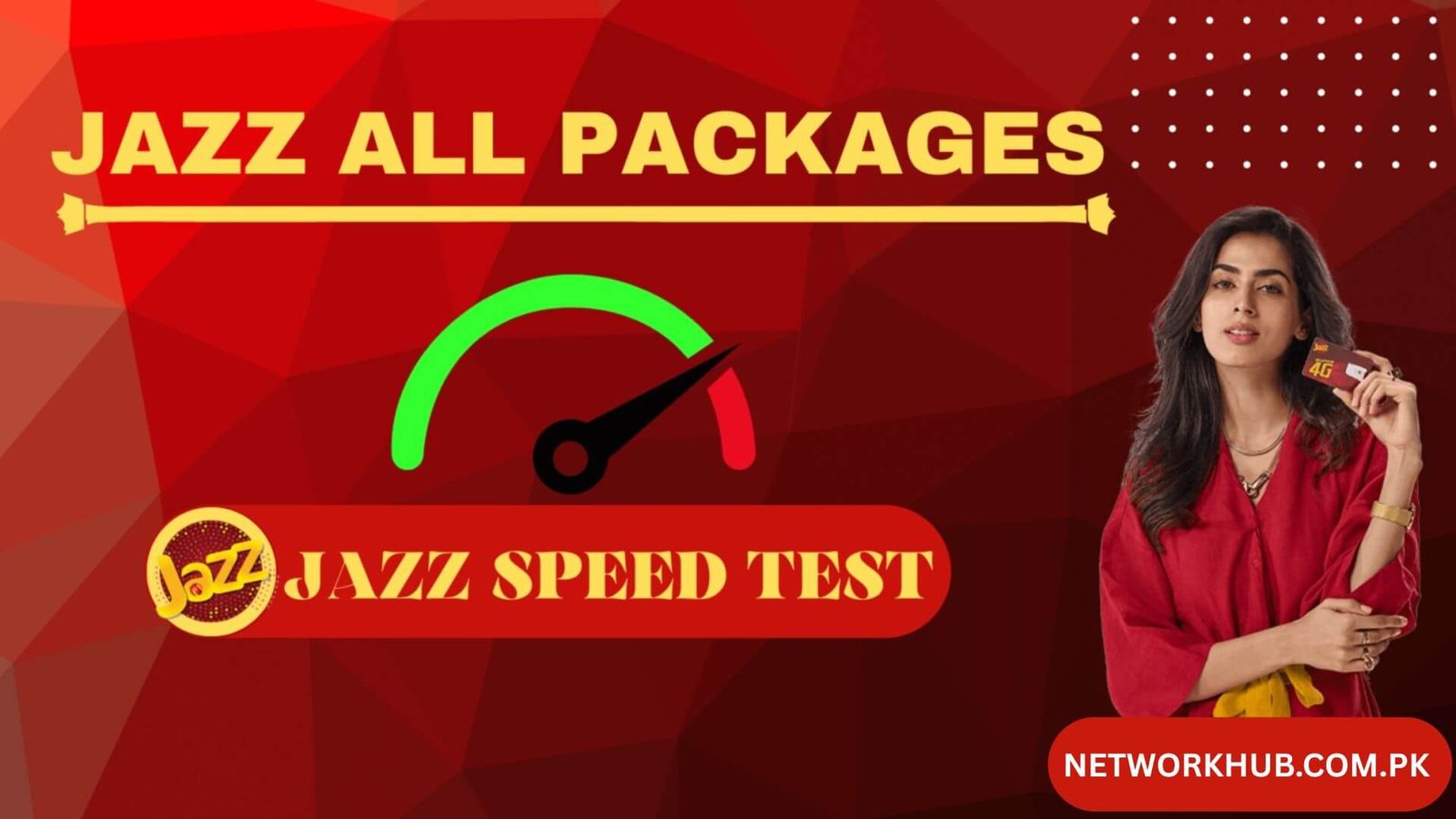 Jazz Call SMS & Internet All Packages + Internet Speed Test Network Hub